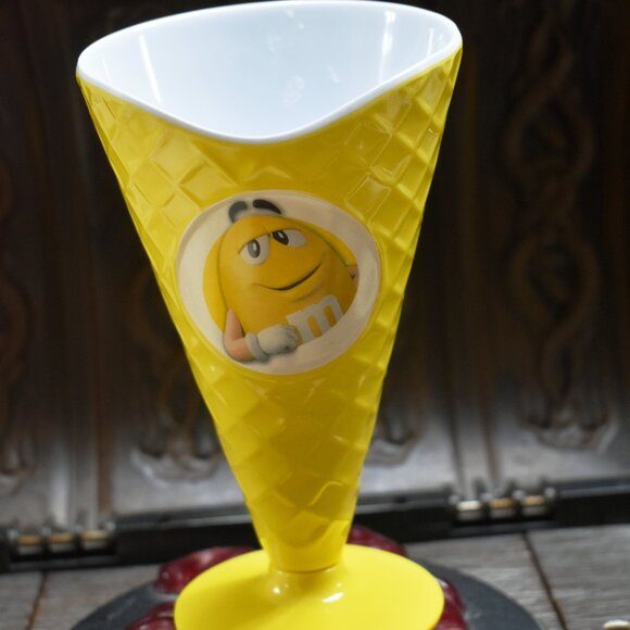 M&M'S | Kitchen | Rare M Ms Collectable Waffle Cone Cup Yellow Mm Color ...